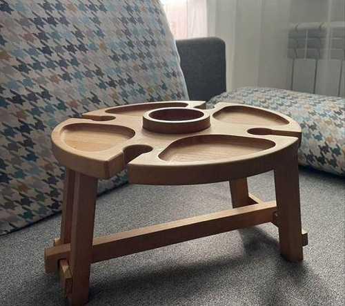 Поднос деревянный тарелка