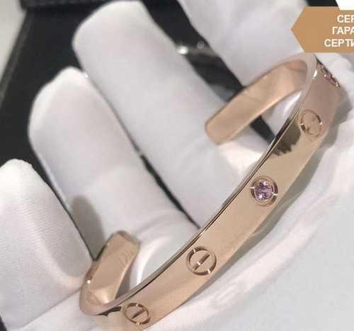 Браслет Cartier Love розовое золото 0.0012 мм