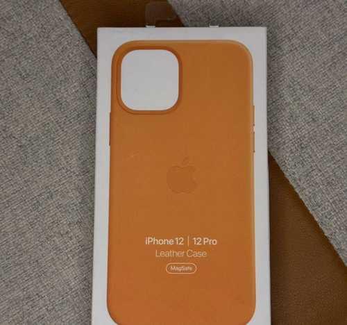 Ориг. чехол Apple leather case iPhone 12 pro