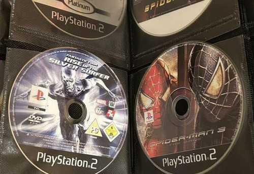 40 дисков с играми для PS2