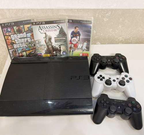 Sony playstation 3 super slim прошитая все игры