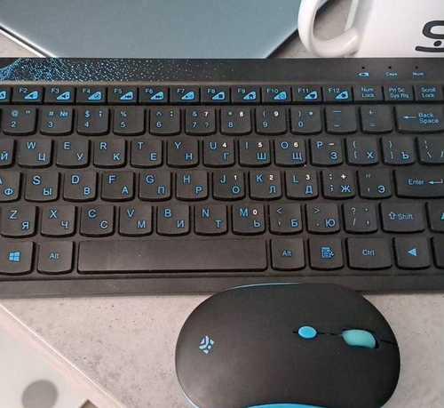Клавиатура и мышь беспроводная dexp KM-1005BU