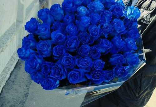 Синие розы с экспресс доставкой