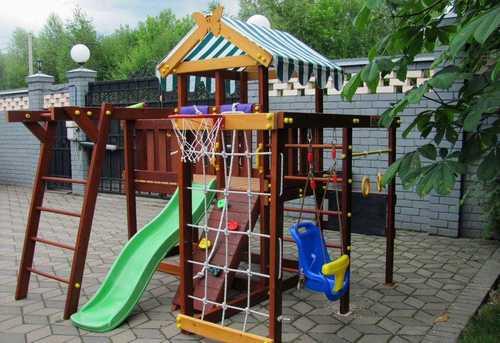 Детский игровой комплекс для дачи качель гнездо