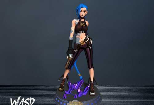 Фигурка jinx arcane league of legends (25 см)