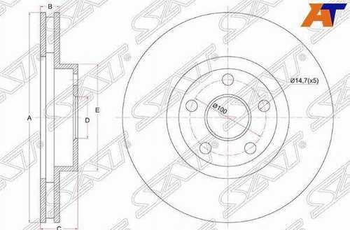 Диск тормозной toyota allion