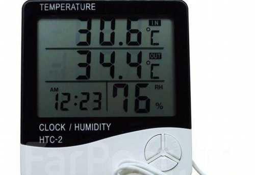 Гигрометр HTC-2 Термометр/Часы/Будильник/Гигрометр