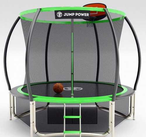 Батут Jump Power 10 ft Pro Inside Basket Green