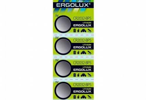 Ergolux CR2032 Lithium BL5 отрывные (100шт)