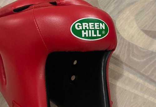 Боксерский шлем green hill RED