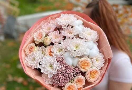 Букет цветов Хризантемы Розы с доставкой