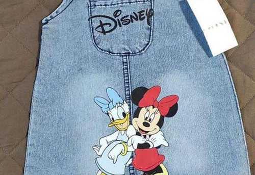 Новый джинсовый сарафан для девочки zara Disney
