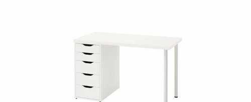 Письменный стол икеа алекс, белый120x60 см, новый