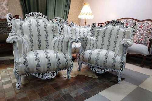Диван и 2 кресла. италия.барокко прованс
