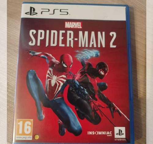 Spider man 2 Ps5 диск полностью на русском