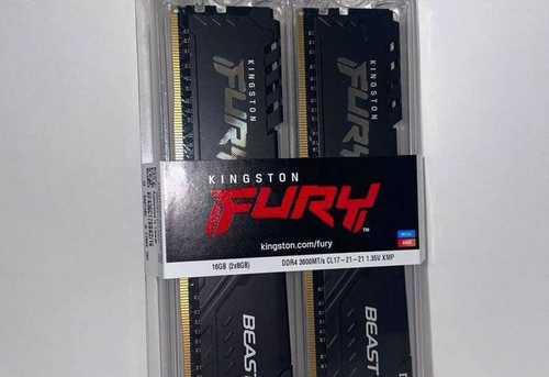 Оперативная память Kingston 16Gb DDR4 3600MHz