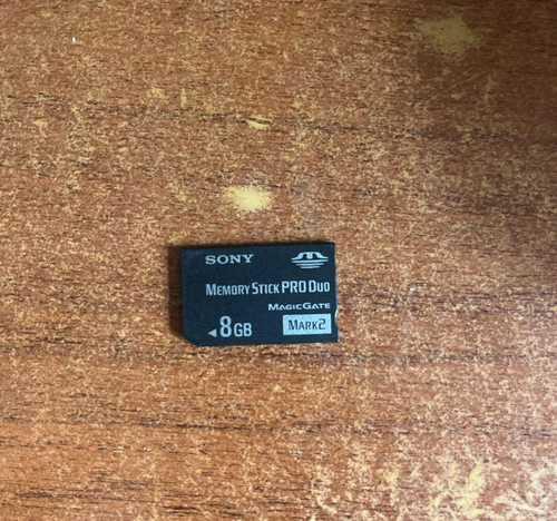 Карта памяти sony memory stick pro duo 8gb