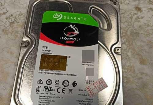 2 тб Жесткий диск Seagate IronWolf ST2000VN004