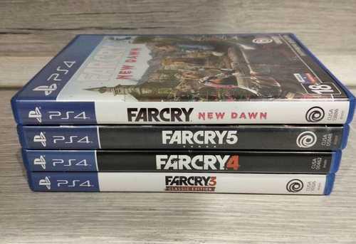 Комплект 4в1. 4 части Far Cry на дисках для PS4