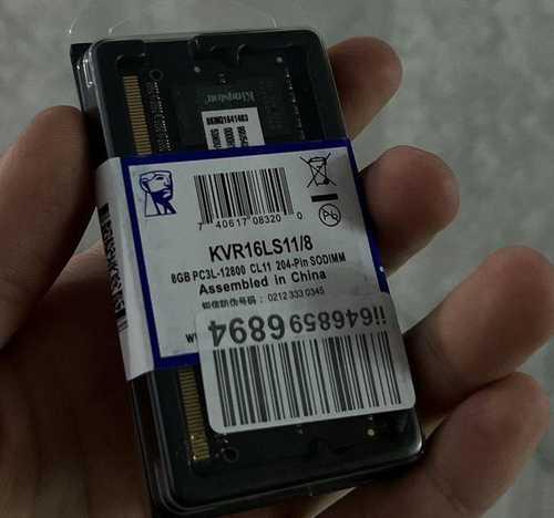 Оперативная память для ноутбука DDR3L 8GB 1600Mhz