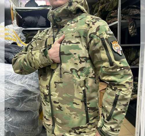 Костюм тактический демисезонный softshell multicam