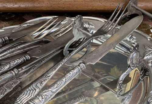 Berndorf австрия антикварные десертные нож вилка