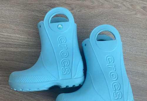 Сапожки детские резиновые crocs