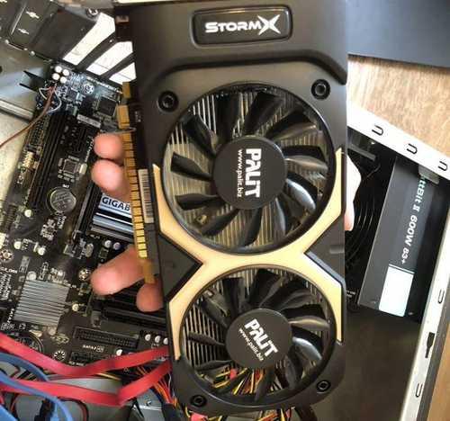 Видеокарта palit geforce gtx 750ti stormx dual 2gb