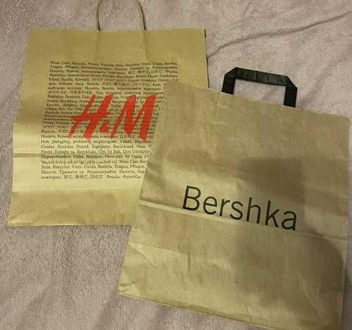 Пакет брендовый H&M, bershka