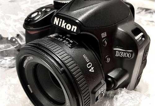 Nikon D3100 с объеткивом 40 2.8