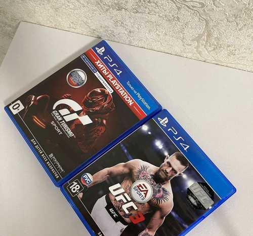 Диски на ps4 ufc 3 и гонки