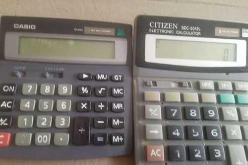 Калькулятор citizen,casio