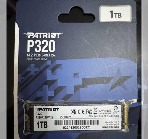 Ssd m2 nvme 1tb Patriot