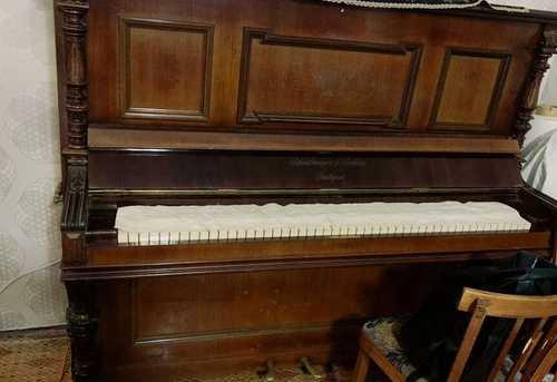 Старинное немецкое пианино 1903 года