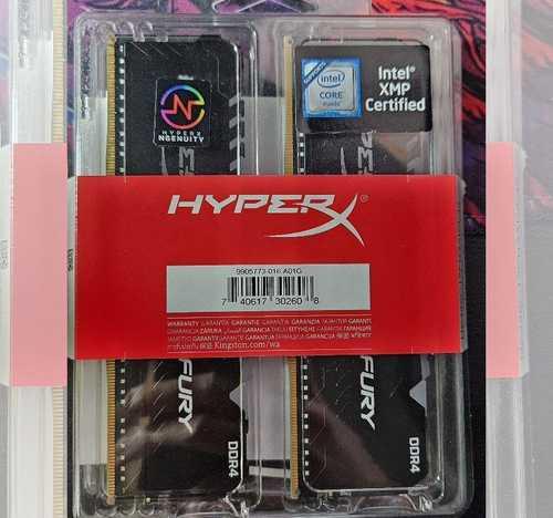 Оперативная память HyperX Fury Black RGB 16Gb