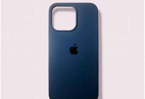 Чехол iPhone 14 Pro Max, premium, темно-синий