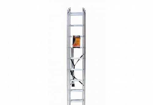 Лестница алюминиевая трёхсекционная ла 3х9 Вихрь