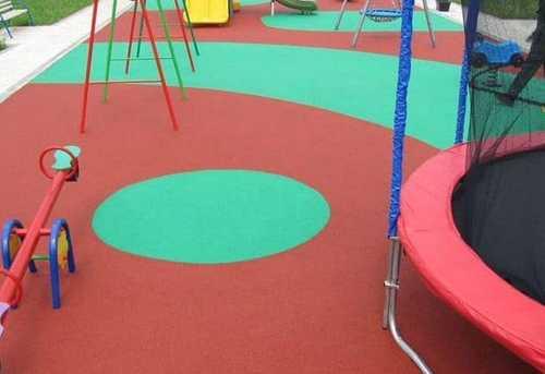 Резиновое покрытие для детской площадки