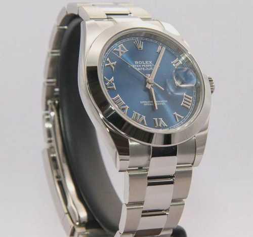 Часы Rolex Datejust azzurro blue roman 126300