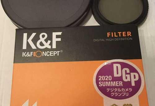 K & F Concept ND2-ND32 58mm ND CPL фильтр
