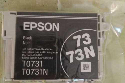 Новый оригинальный Картридж Epson TO731N - чёрный