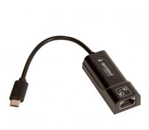 Сетевой Ethernet-адаптер Gembird (USB Type C папа