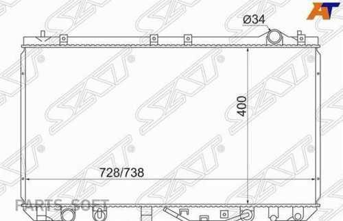 Радиатор охлаждения Тойота Лексус ES300 2.5/3.0 96