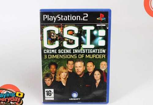 Диск "CSI: 3 Dimensions of Murder" (PS2)