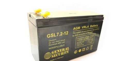 Аккумуляторы GSL7.2-12 general security