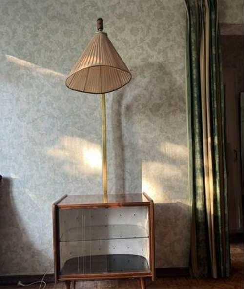 Журнальный столик ретро СССР с лампой