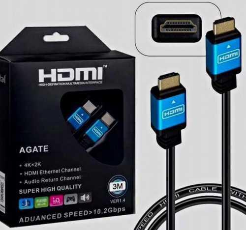 Кабель hdmi 3/5 3м 1.4V 3D