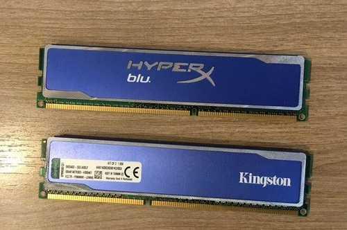 Оперативная память DD3 Kingston HyperXblu2/4gb1600