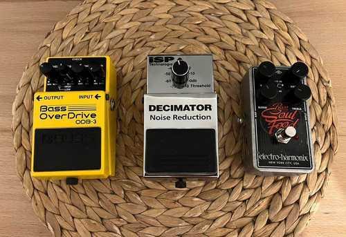 Гитарные педали Boss ODB-3, Decimator, EHX