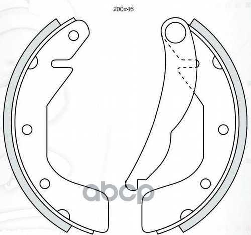 Тормозные колодки (Барабанные) DA132 DAfmi